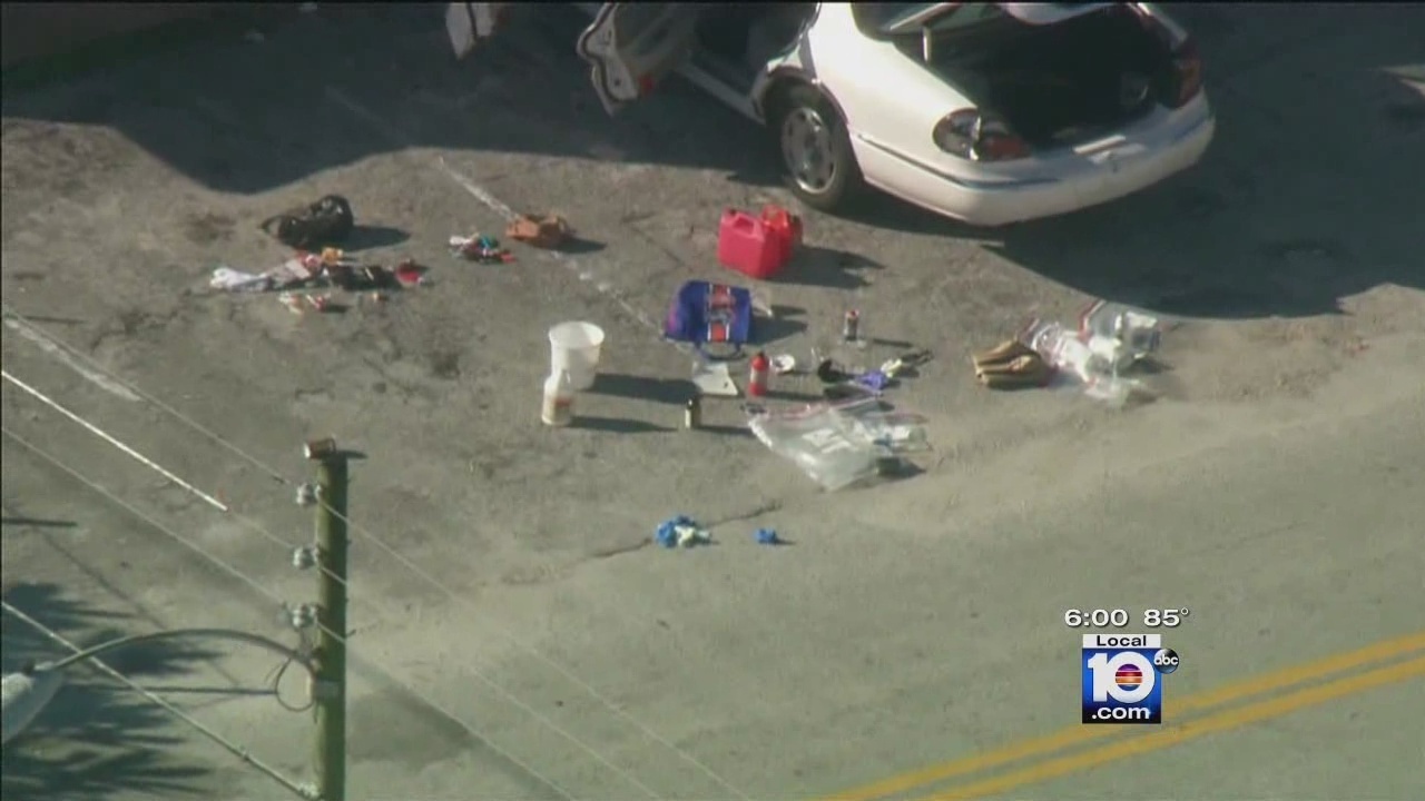 Ingredients To Make Crystal Meth Found Inside Car In Hollywood